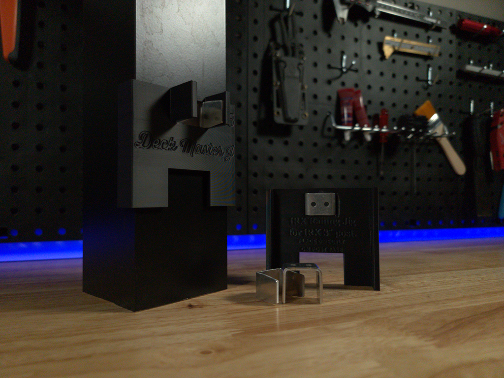 825 - (Straight) Jig for 3" posts & TimberTech IRX/Harmony Railings