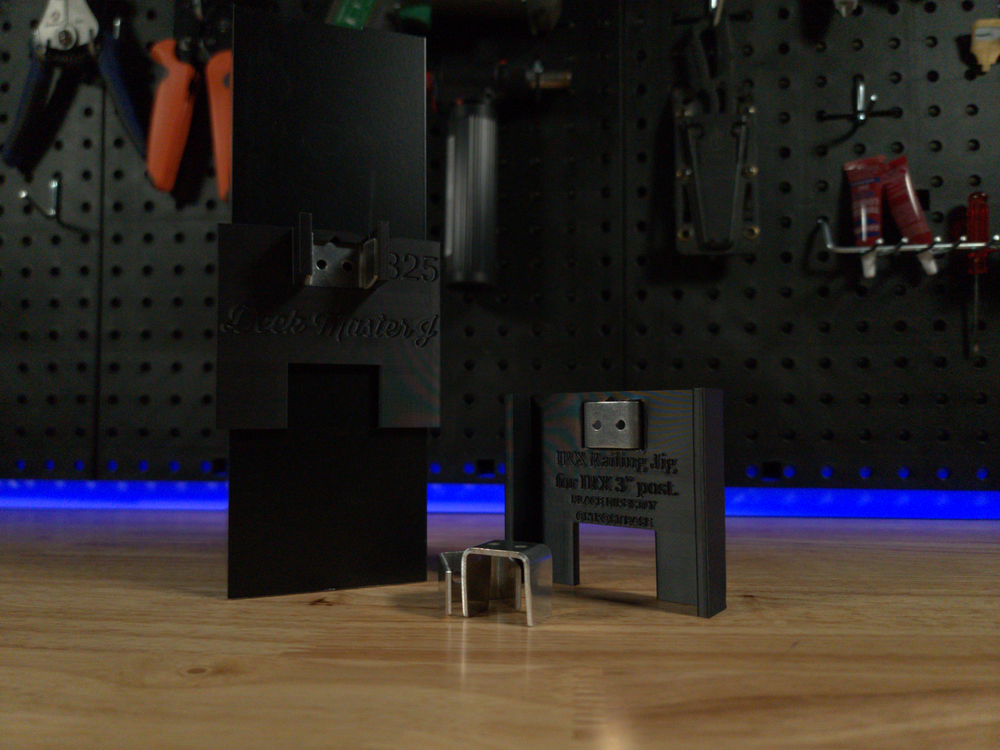 825 - (Straight) Jig for 3" posts & TimberTech IRX/Harmony Railings