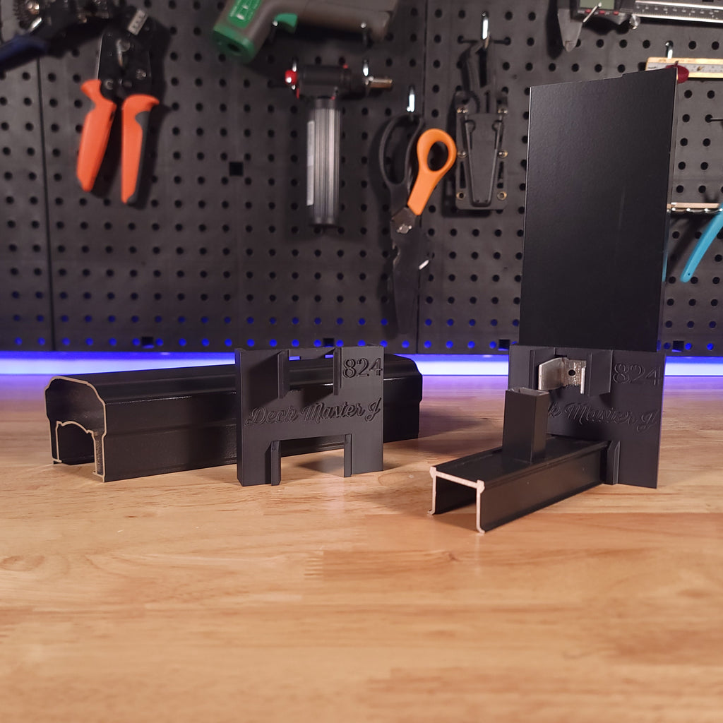 824 (skewed left) - Jigs for 3" posts & TimberTech IRX/Harmony Railing